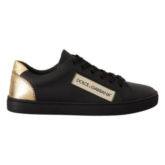 Dolce & Gabbana Femme, Chaussures, Noir, Taille: 36 EU Baskets basses