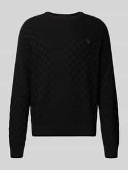 Review Regular Fit Pullover in Strick-Optik