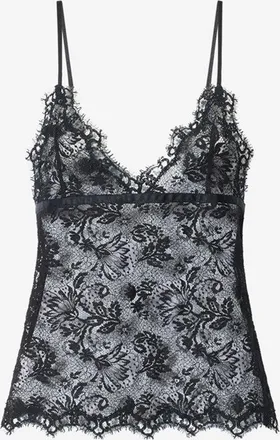 Isabel Marant Top Adiena En Dentelle - Femme - Noir - Taille34 - Isabel Marant