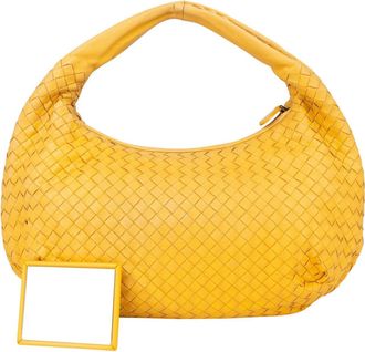 Bottega Veneta Crossbody Bags - Bottega Veneta Yellow Intrecciato Leather Belly Ho - Gr. unisize - in Gelb - f&uuml;r Damen