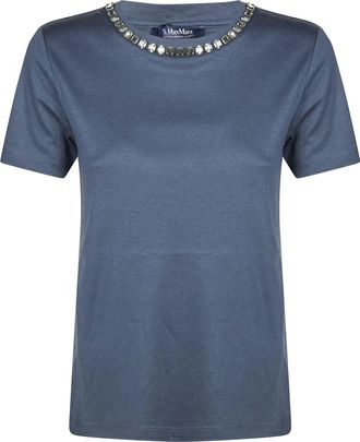Max Mara Femme, Tops, Bleu, Taille: 40 FR Smmbingo T-Shirt MM