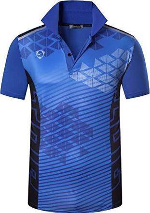 Jeansian Jeansian Polo Tee Shirt Poloshirt Homme Golf Tennis Bowling Manches Courtes LSL294 Blue XXL