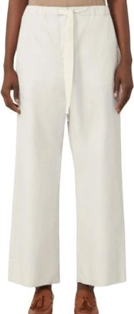 Max Mara Femme, Pantalons, Beige, Taille: 36 FR Pantalon &agrave; Cordon en Coton