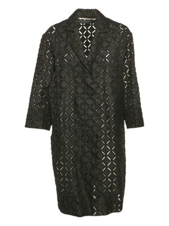 Roland Mouret manteau à détails doeillets - Noir