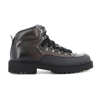 Doucal's Ankle Boot aus Leder mit Gummidetail - - Shoes - Herren - Grau - 41 EU