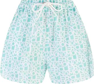 Moncler Femme, Shorts, Multicolore, Taille: 34 FR Monogram Logo Shorts