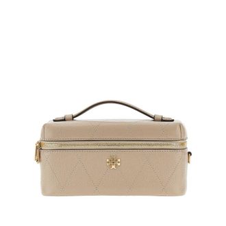Tory Burch Quilted leather Charlie beauty case bag Woman One Size