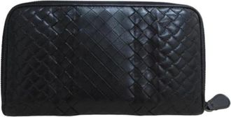 Bottega Veneta unisex, Pre-owned, Noir, Taille: ONE Size Portefeuille en cuir Pre-owned