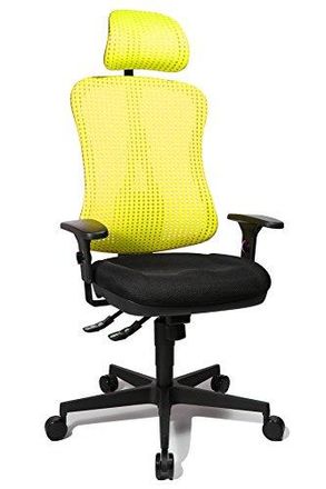Topstar Topstar Bürodrehstuhl, Polyester, Schwarz/gelb