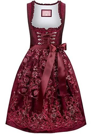 Stockerpoint Dirndl Eva Robe pour Occasion sp&eacute;ciale, Rouge, 48 Femme