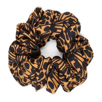 Kazar Femme, Accessoires, Brun, Taille: ONE Size &Eacute;lastique marron et noir &agrave; motif scrunchie