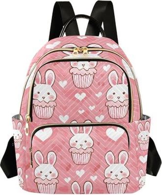 Mnsruu Mini sac à dos pour femme avec tête de lapin mignon et tendance, sac à dos décontracté, Multi169, M