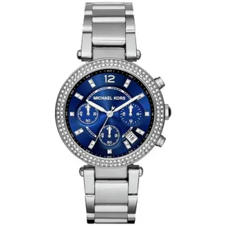 Michael Kors Femme, Accessoires, Gris, Taille: ONE Size &Eacute;l&eacute;gante Montre de Dame en Acier Inoxydable &agrave; Quartz