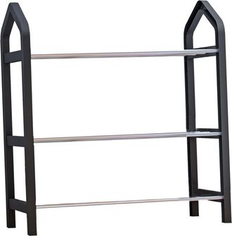 DOITOOL Gatuida Stufiges Schuhregal aus Kunststoff und Stahl Robustes Schuhaufbewahrungs Organizer Einfach Montierbar ohne Werkzeug Platzsparend f&uuml;r Flur und 