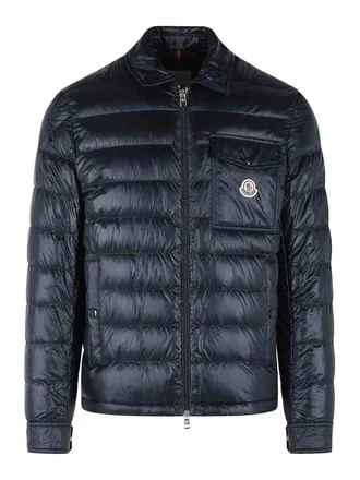 Moncler Blouson Rembourr&eacute; - Bleu Fonc&eacute;