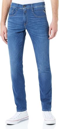 Replay Herren Anbass X-lite Jeans, 007 Dark Blue, 33W / 36L EU