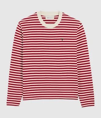 Ami T-Shirt Black Ami De Coeur Rouge Rubis Ivoire