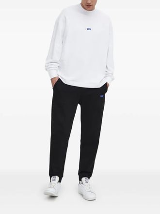 HUGO BOSS sweat à patch logo - Blanc