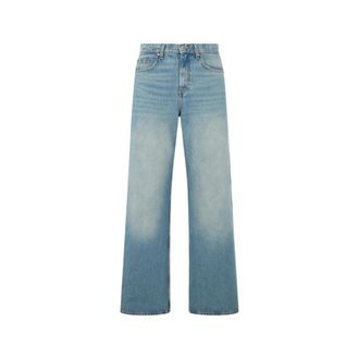 Roberto Cavalli Wide-Leg Jeans Mit Monogram RC - - Jeans - Herren - Blau - S