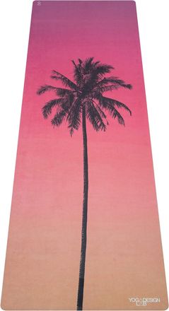 Yoga Design Lab Combo Yogamatte | rutschfest, Matte/Handtuch, Guter Halt bei viel Schwei&szlig;, Naturkautschuk | mit Tragegurt (Venice, 3.5mm)