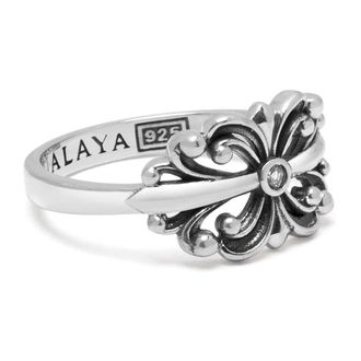 Nialaya Homme, Accessoires, Gris, Taille: 60 MM Mens Sterling Silver Bloom Ring