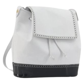 Ferragamo Pre-owned Lederrucksack - - Pre-owned - Damen - Wei&szlig; - ONE SIZE
