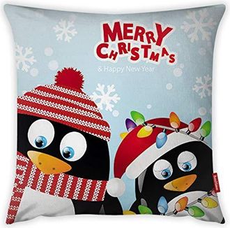 Bonamaison Le Jardin du Lin Kissenh&uuml;llen, Cotton, Mehrfarbig, 45x45