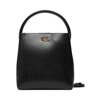 Calvin Klein Femme, Sacs, Noir, Taille: ONE Size Sac &agrave; main avec bandouli&egrave;re et poche int&eacute;rieure