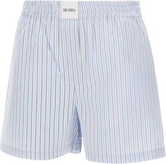 The Attico Femme, Shorts, Bleu, Taille: 36 FR Shorts Style Boxer