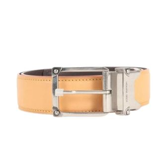 Louis Vuitton Ceinture vintage en cuir Pre-owned - Homme - Pre-owned - Beige - Taille: ONE Size