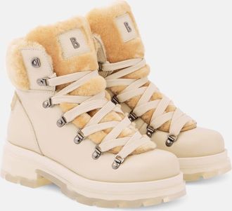 Bogner Ankle Boots aus Leder mit Shearling