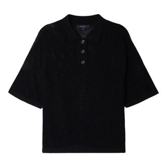 SOEUR Harvey Button Polo - - Tops - Damen - Schwarzk - S