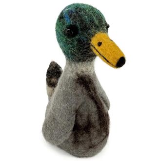 NEPALAYA Artisan Community - EW-251 - Eierwärmer, Stockente, Enterich, Filz, Handarbeit, 15cm x 11cm x 5cm
