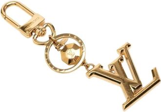 Louis Vuitton Porte-cl&eacute;s en m&eacute;tal doccasion - Femme - Pre-owned - Jaune - Taille: ONE Size