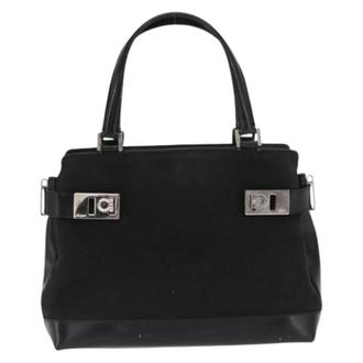 Ferragamo Pre-owned Canvas Handbag - - Pre-owned - Damen - Schwarzk - ONE SIZE