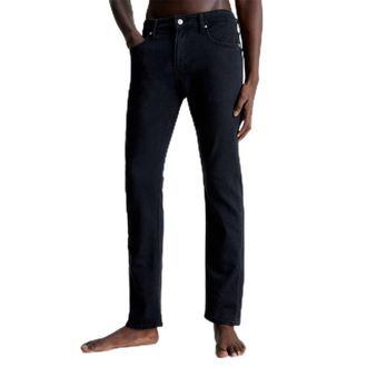 Calvin Klein Jeans Calvin Klein Herren Jeans Hose Slim Mid Waist, Schwarz (Denim Black), 34W/30L