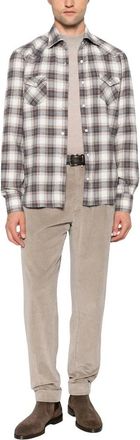 Barba Shirt 57029 0001 - Homme - Chemises - Brun - Taille: 2XL