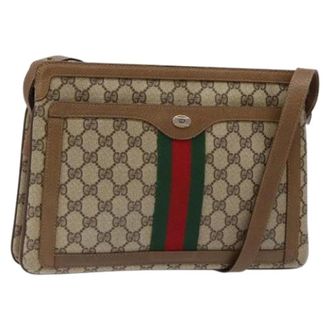 Gucci Pre-owned Toile sacs-gucci - Femme - Pre-owned - Beige - Taille: ONE Size