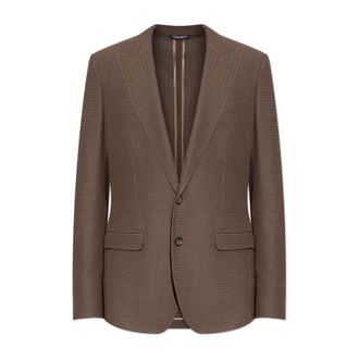 Dolce & Gabbana Blazer mit einfachem Schlitz - - Jackets - Herren - Braun - 2XL