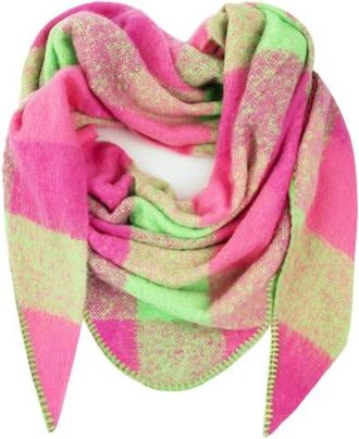 Glamexx24 Echarpe Femme Homme Grande Taille Hiver Chaud Carreaux Echarpe Unisexe Forme Triangulaire Écharpe Automne Cape Châle