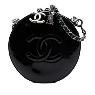 Chanel Sac Mini Satchel en Cuir Verni Pre-owned - Femme - Pre-owned - Noir - Taille: ONE Size