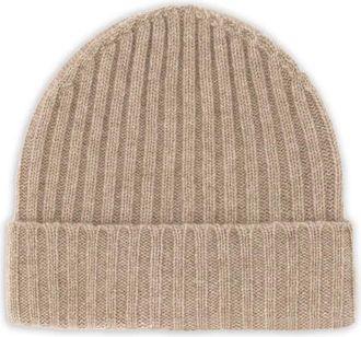 Boggi Milano bonnet en cachemire à design côtelé - Tons neutres