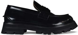 Alexander McQueen Alexander McQueen Loafer - Round Toe Black Leather Loafers - Gr. 42 (EU) - in Schwarz - f&uuml;r Damen