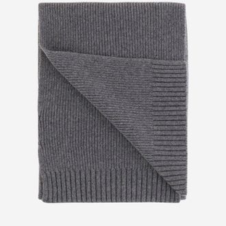 Stone Island Kids Wool Blend Scarf Gray Virgin Scarfs