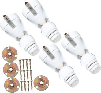 Valiclud 4 St&uuml;ck M&ouml;belf&uuml;&szlig;e aus Robustem Acryl Klare Transparente M&ouml;belbeine f&uuml;r Schr&auml;nke Sofas und Beistelltische Einfache Montage Stilvolles Kristallklares De