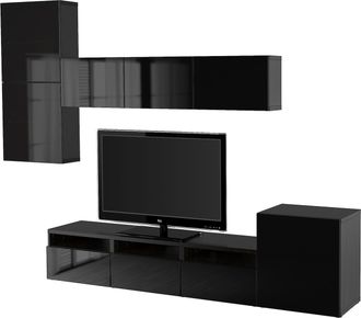 IKEA BESTÅ TV-Komb. mit Vitrinentüren