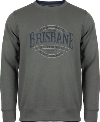 Roadsign Herren Sweatshirt für stylische Freizeit-Looks an kühlen Herbsttagen grün, 3XL