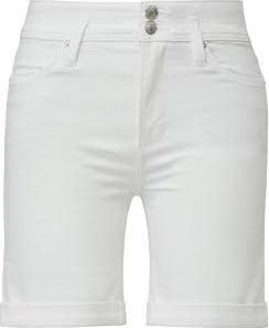 s.Oliver 2146060 Bermuda en Jean Betsy Slim Fit, Blanc 01z8, 34 Femme