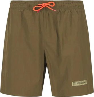 Napapijri Herren Badeshorts gr&uuml;n unifarben