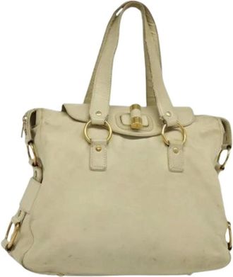 Saint Laurent Pre-owned Cuir sacs-main - Femme - Pre-owned - Beige - Taille: ONE Size
